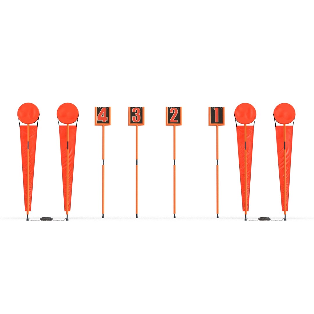 american football markers obj