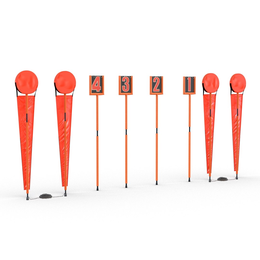 american football markers obj