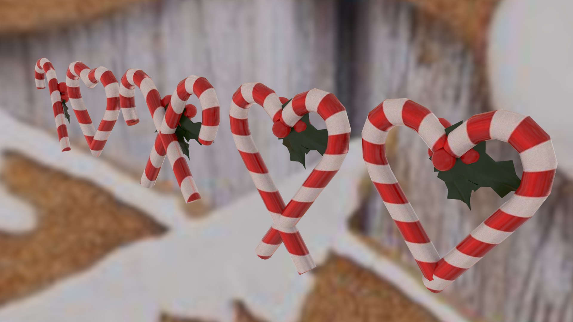 3D Christmas Candies Pack Model - TurboSquid 1987543