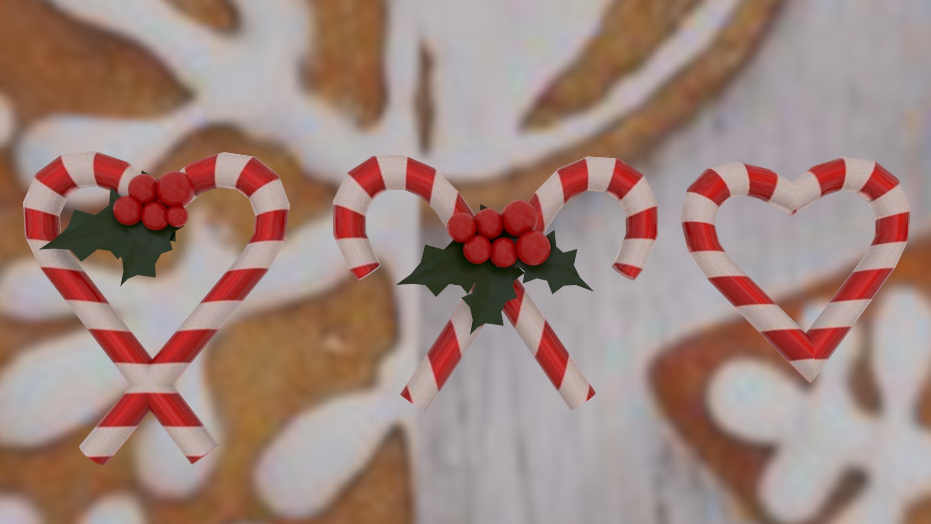 3D Christmas Candies Pack Model - TurboSquid 1987543