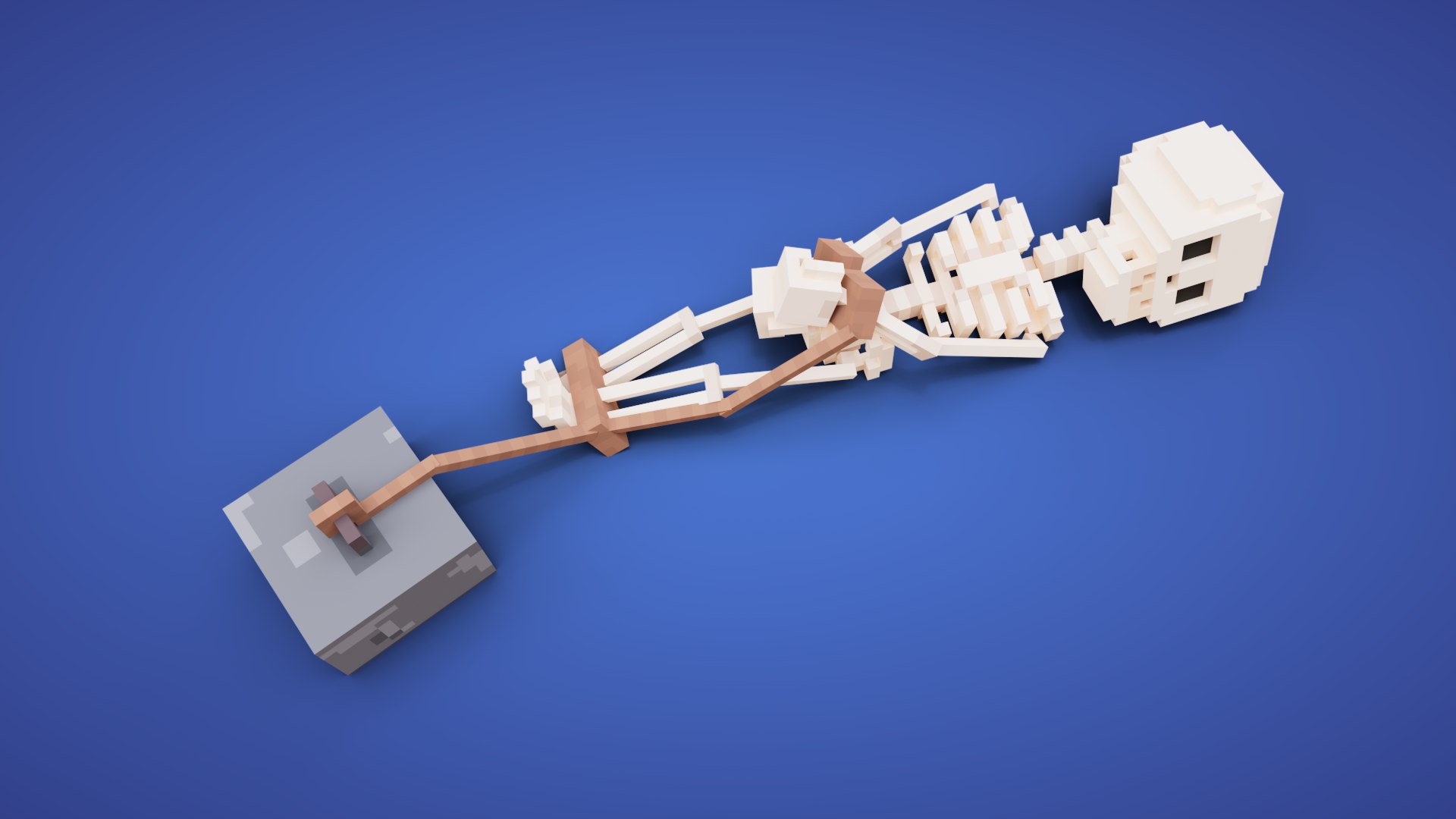 3D Voxel Drowned Model - TurboSquid 1939746