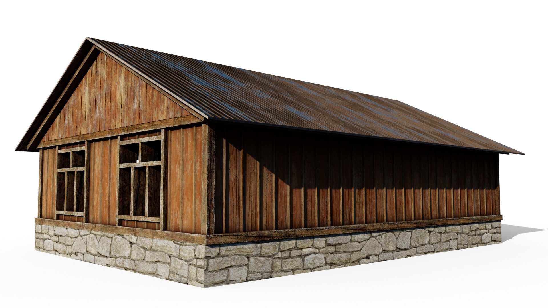 Wooden Cabin 3D Model - TurboSquid 1851896