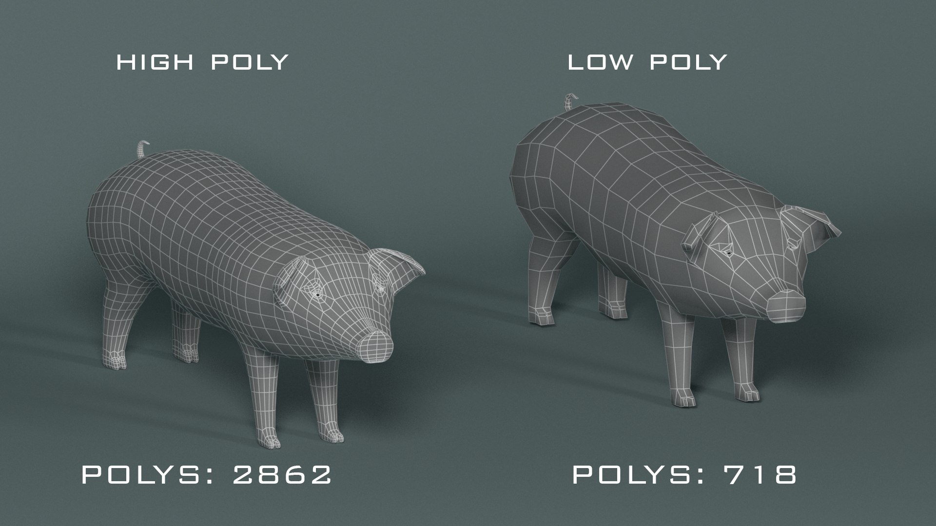 Pig model - TurboSquid 1262979