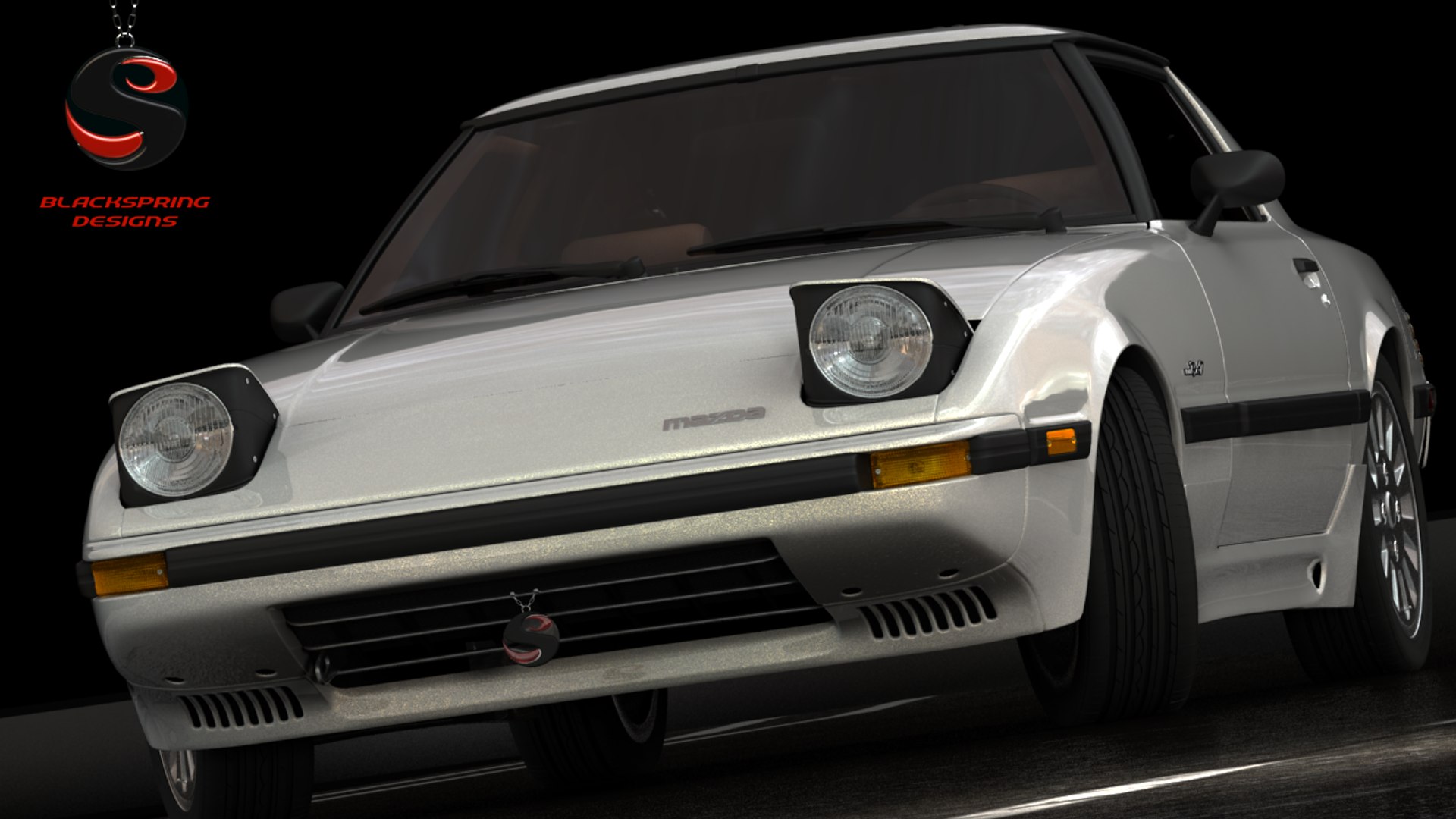 3d Mazda Rx-7 1985 Interior