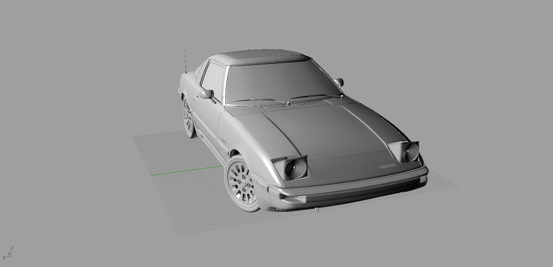 3d Mazda Rx-7 1985 Interior