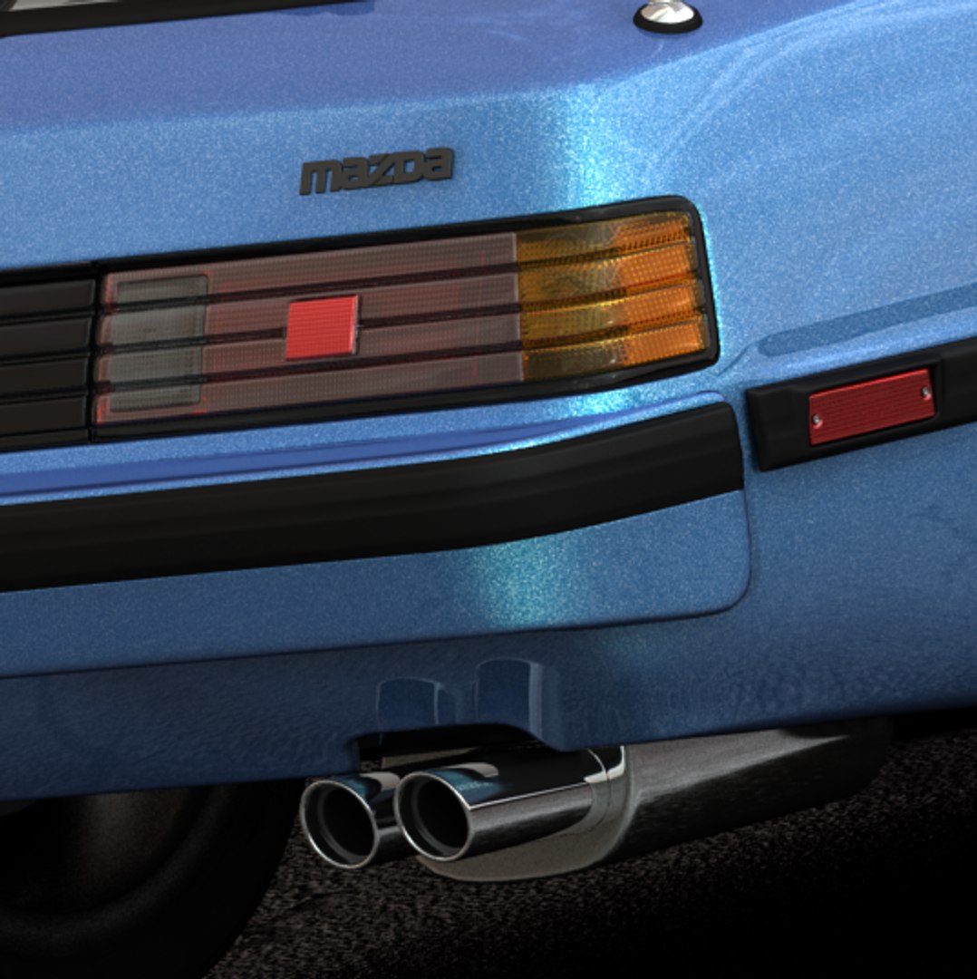 3d Mazda Rx-7 1985 Interior