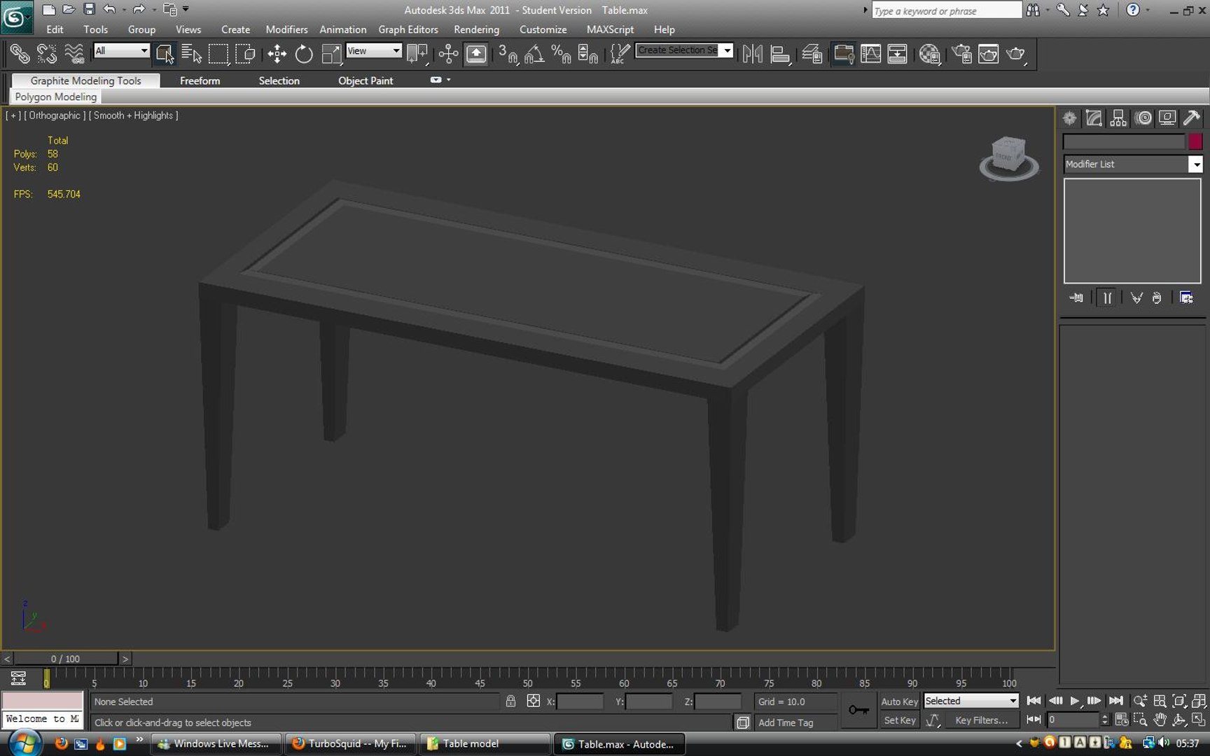 Free Table 3dx 3d Model