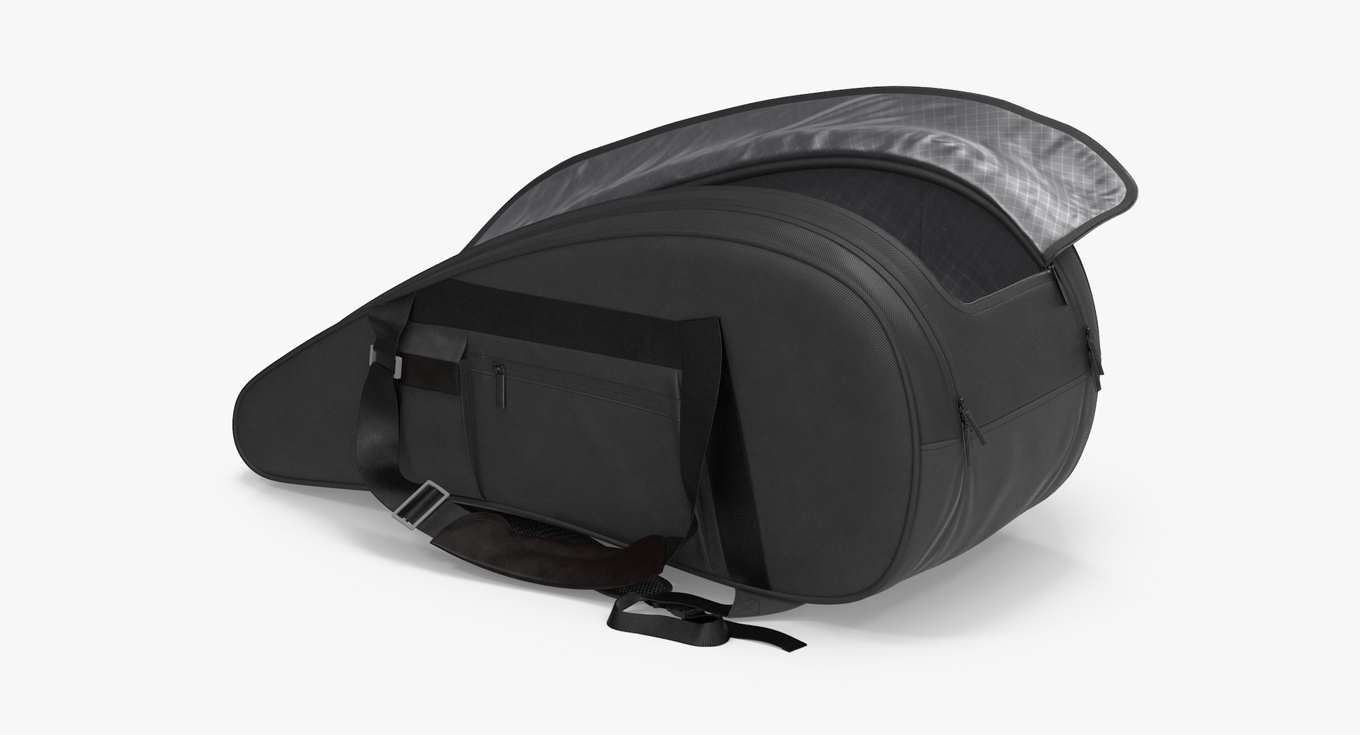 3d Opened Tennis Racket Bag Model