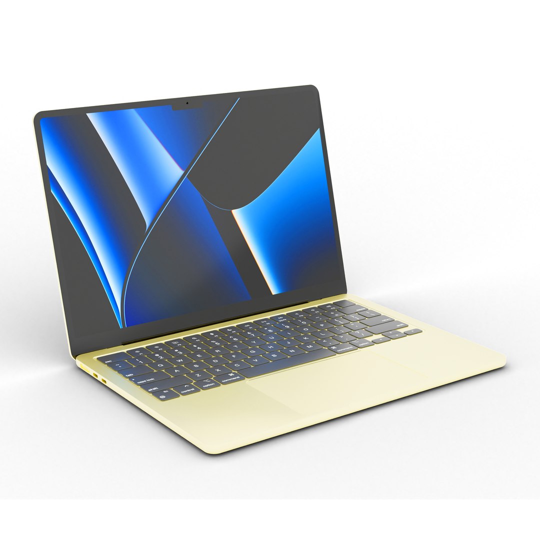 Apple MacBook Air 2024 Starlight Color Model - TurboSquid 2387924