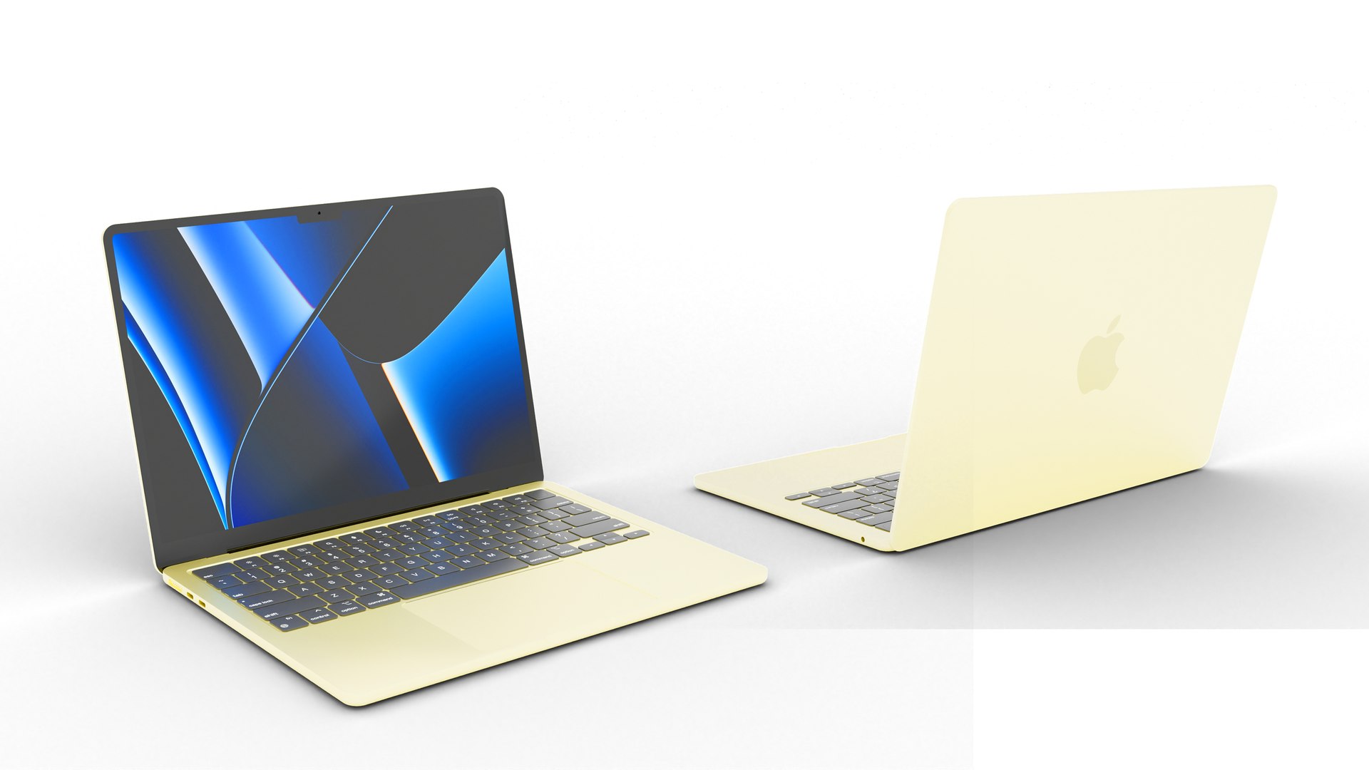 Apple MacBook Air 2024 Starlight Color Model - TurboSquid 2387924