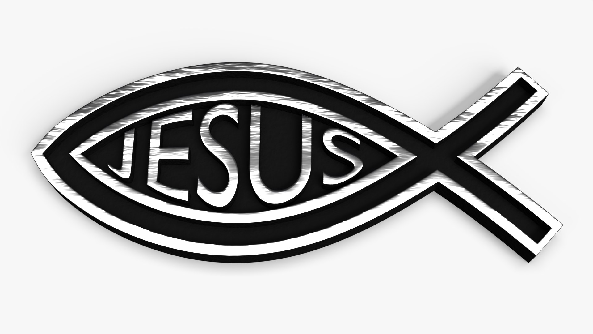 Free 3D Model Jesus Fish - TurboSquid 2492814