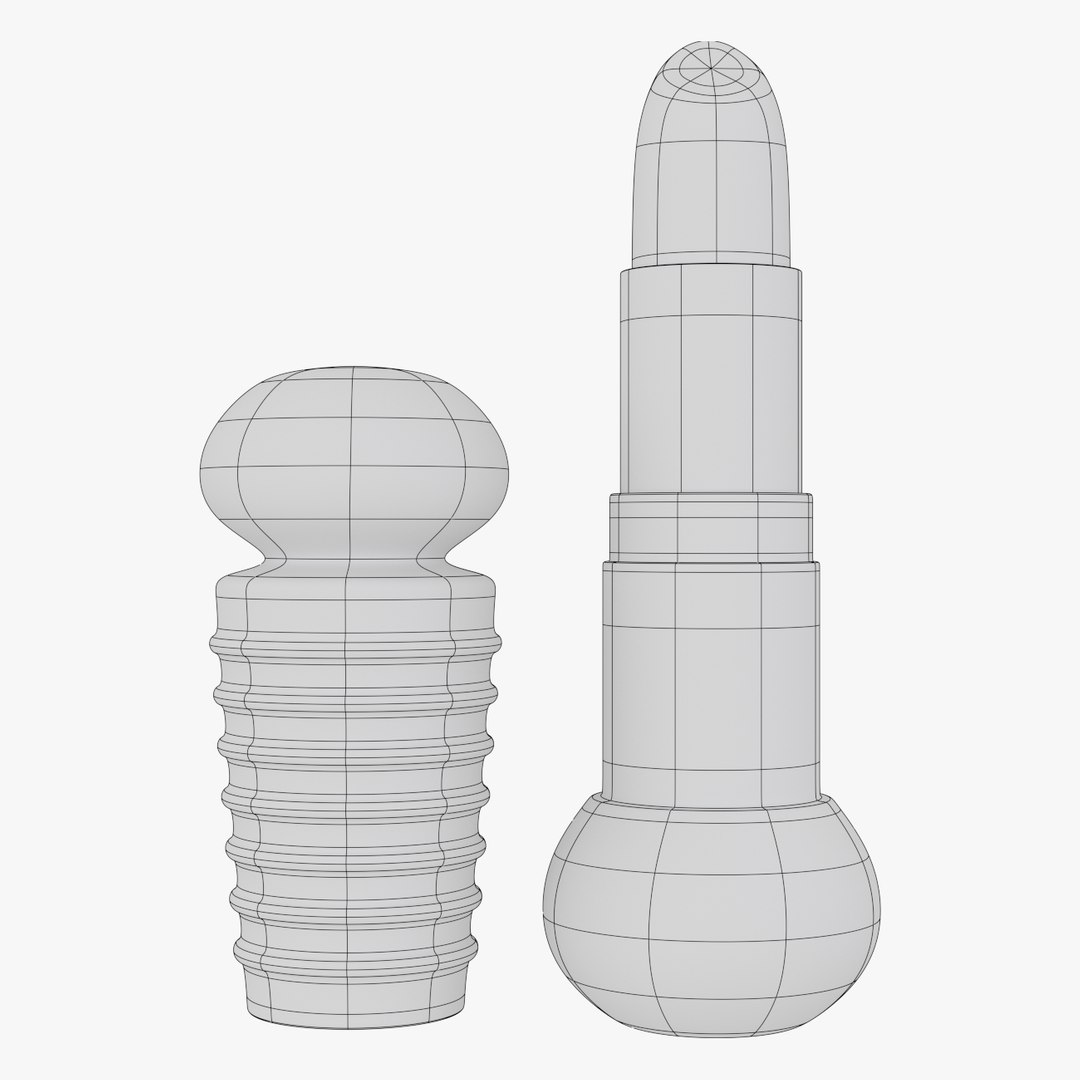 Lipstick Lips 3d Model