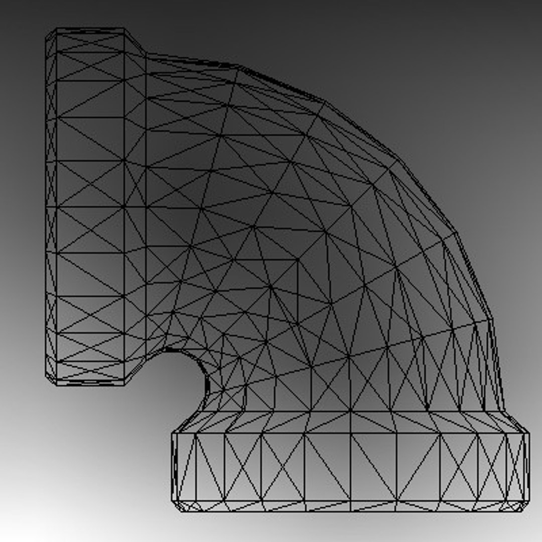 3d Galvanized Pipe Kit Model