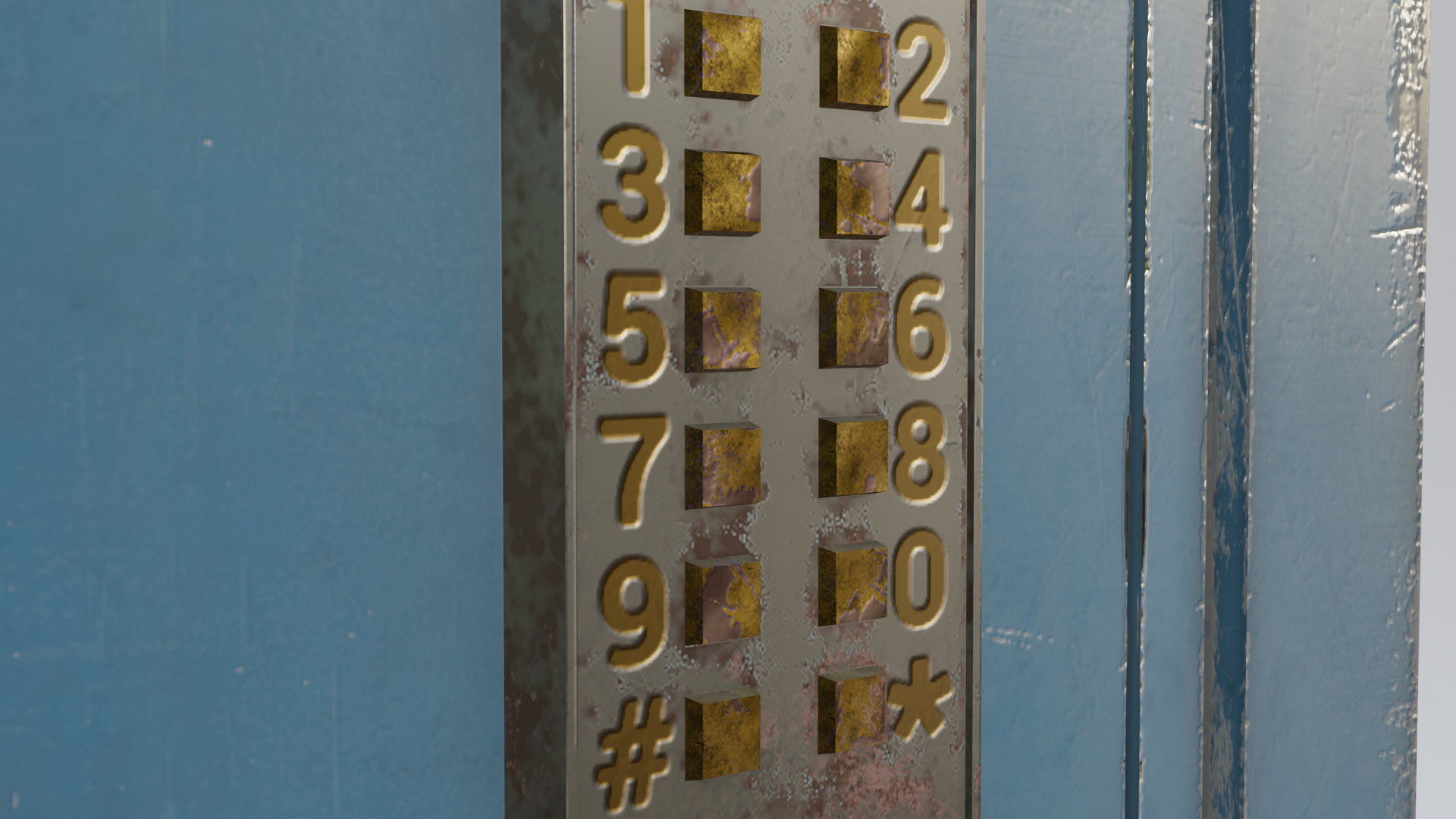 Real Metal Secure Door Model - TurboSquid 1468077