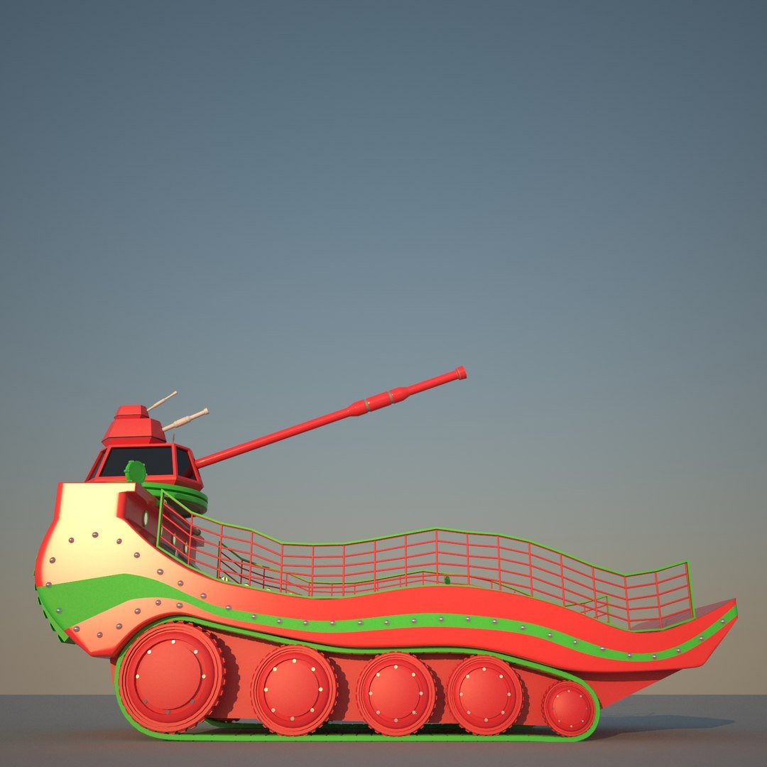 Scifi Colorful Tank 3D Model - TurboSquid 1222220