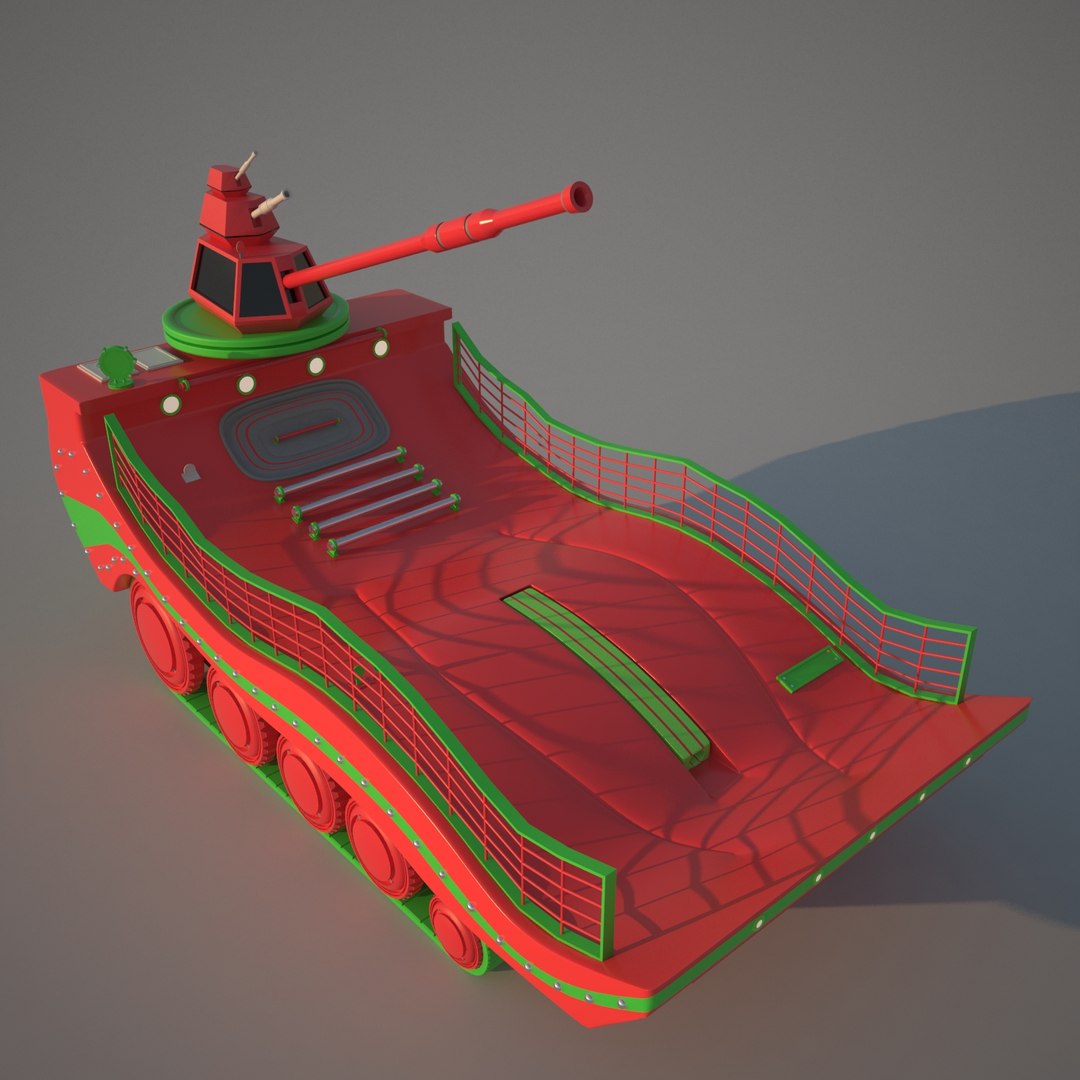 Scifi Colorful Tank 3D Model - TurboSquid 1222220