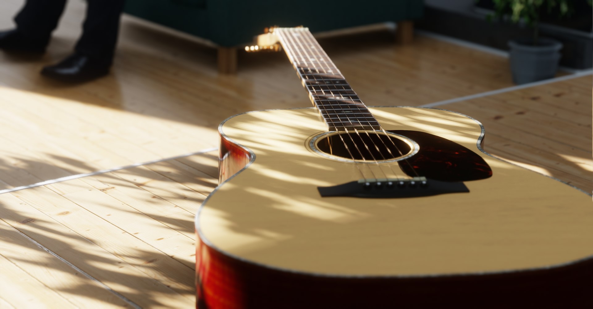 3D model Acoustic Guitar Martin CMT D-41 model - TurboSquid 1736221