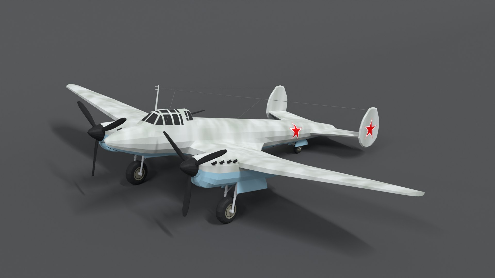 Petlyakov Pe-2 Wwii Airplane 3D Model - TurboSquid 1701739