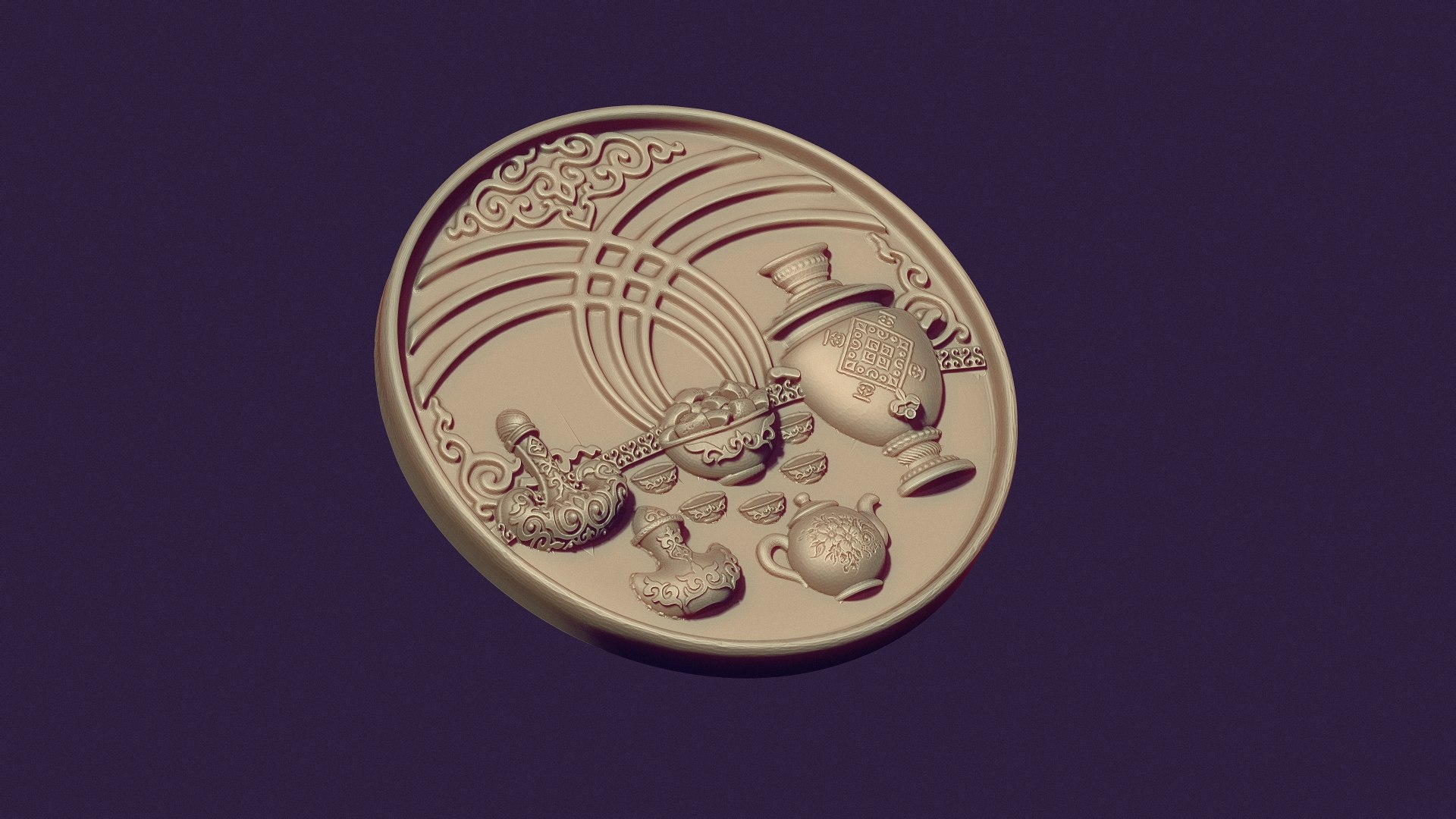 Kazakh Yurt And Dastarkhan Panels 3D Model - TurboSquid 2297313