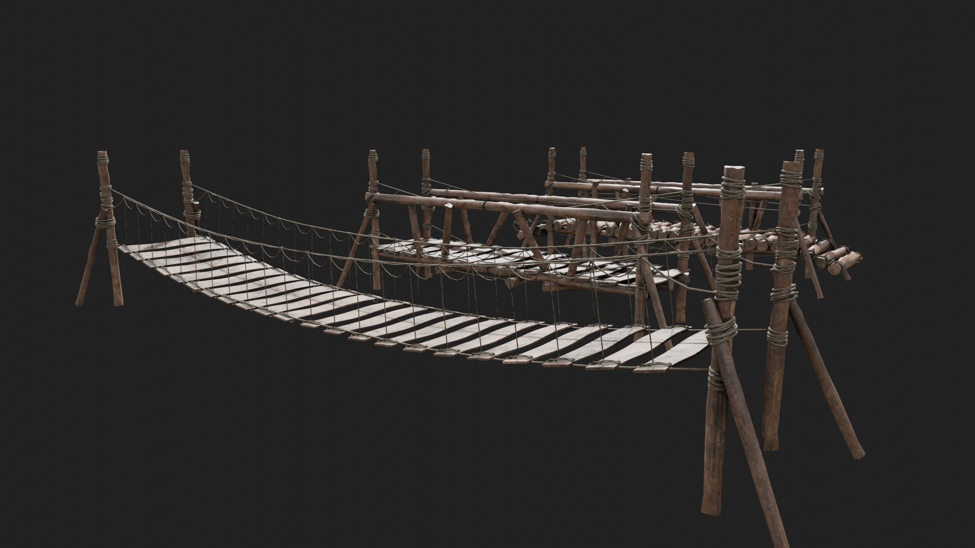 Medieval Wooden Bridges With 8k Pbr Textures 3D Model - TurboSquid 1981563