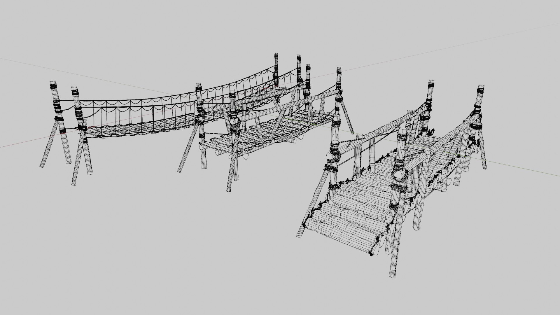 Medieval Wooden Bridges With 8k Pbr Textures 3D Model - TurboSquid 1981563