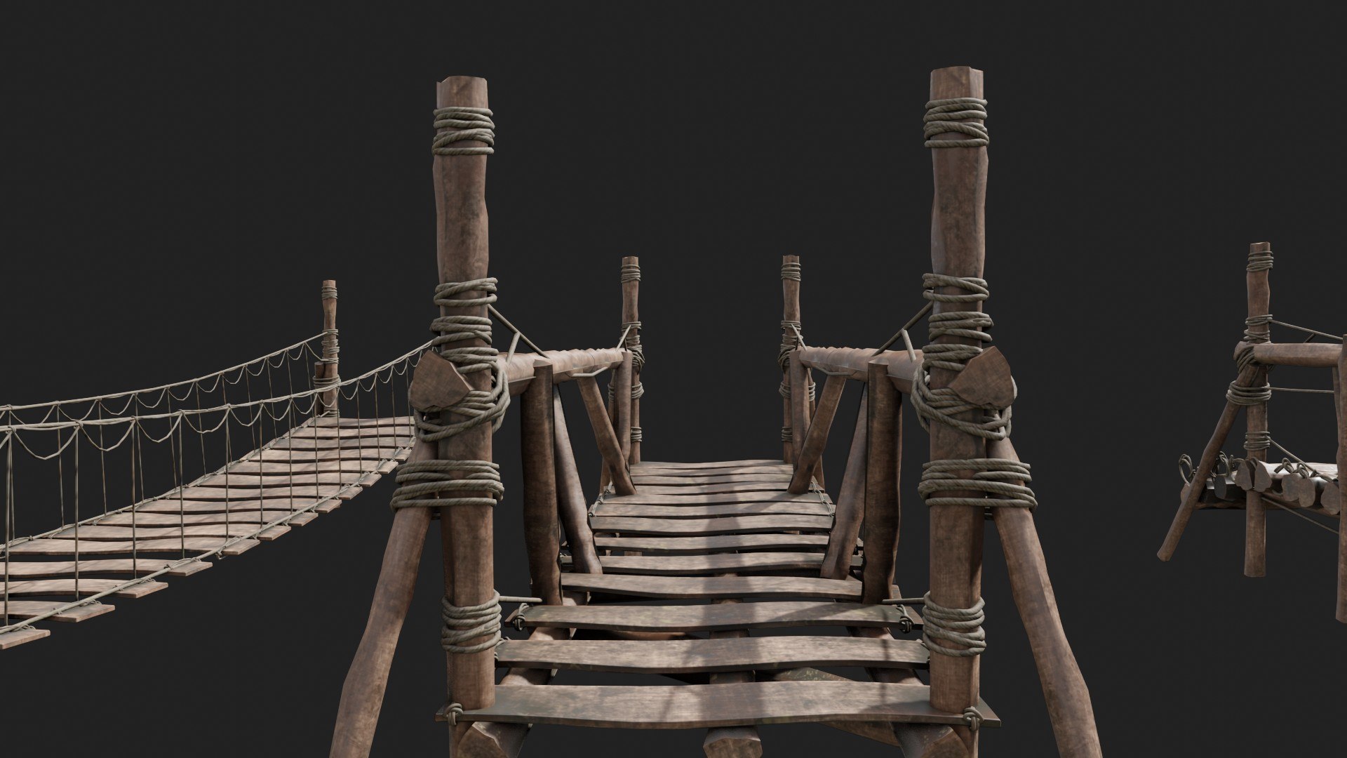 Medieval Wooden Bridges With 8k Pbr Textures 3D Model - TurboSquid 1981563