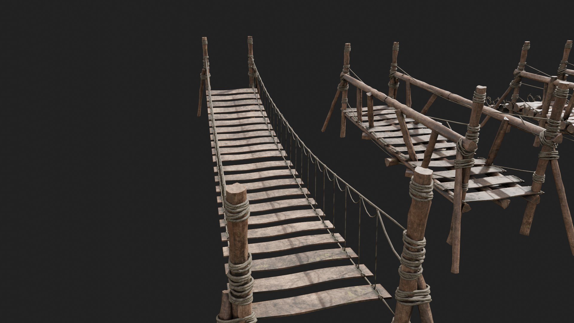 Medieval Wooden Bridges With 8k Pbr Textures 3D Model - TurboSquid 1981563