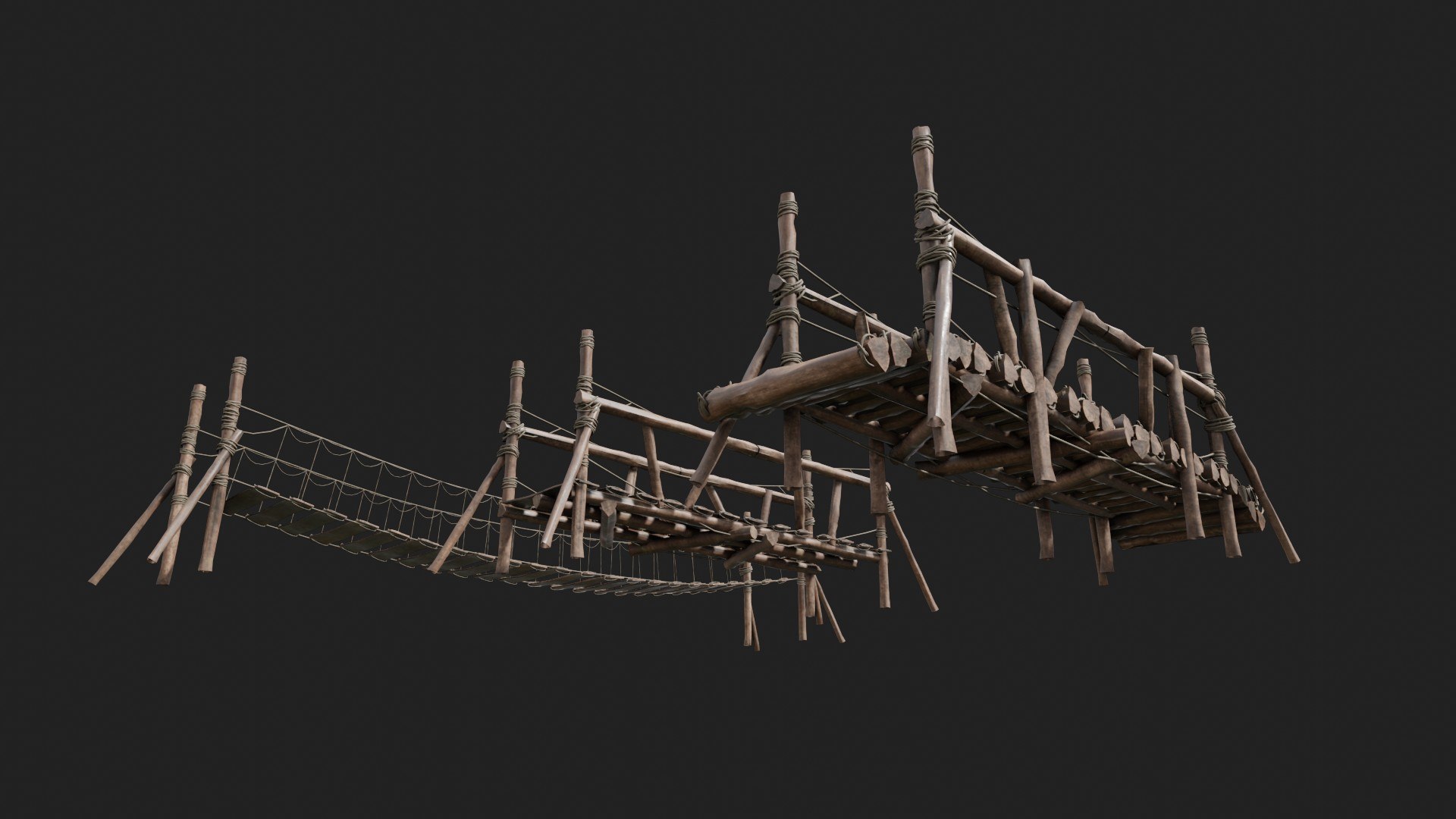 Medieval Wooden Bridges With 8k Pbr Textures 3D Model - TurboSquid 1981563