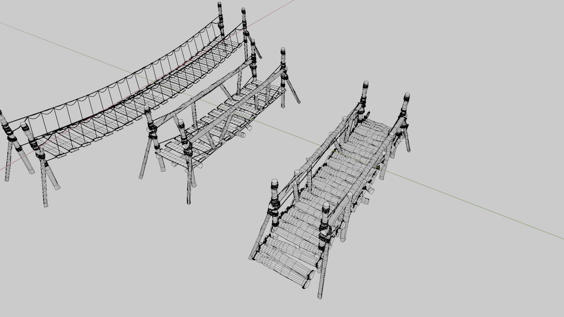 Medieval Wooden Bridges With 8k Pbr Textures 3D Model - TurboSquid 1981563