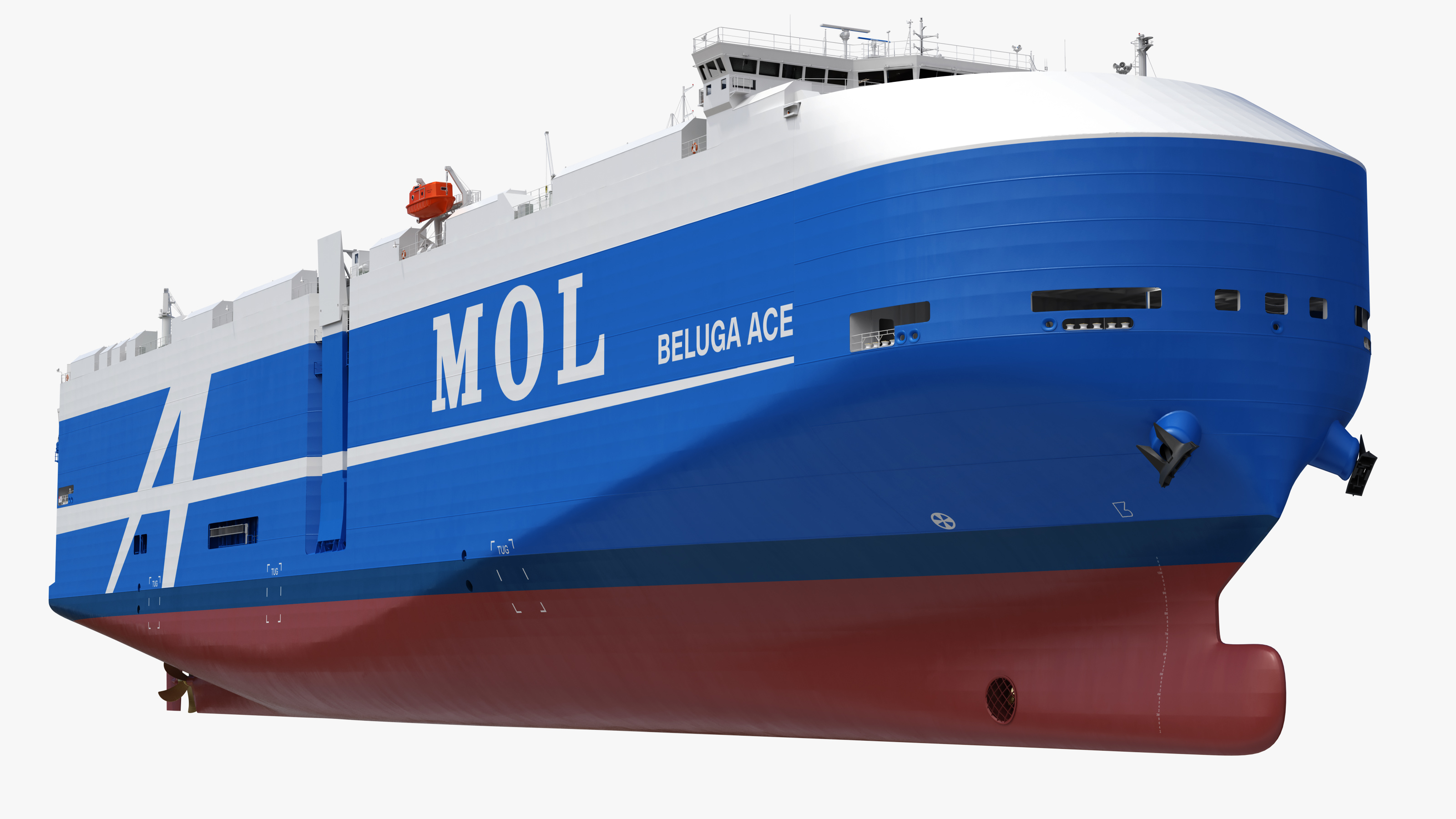 MOL Beluga Ace Vehicles Carrier model - TurboSquid 1760046
