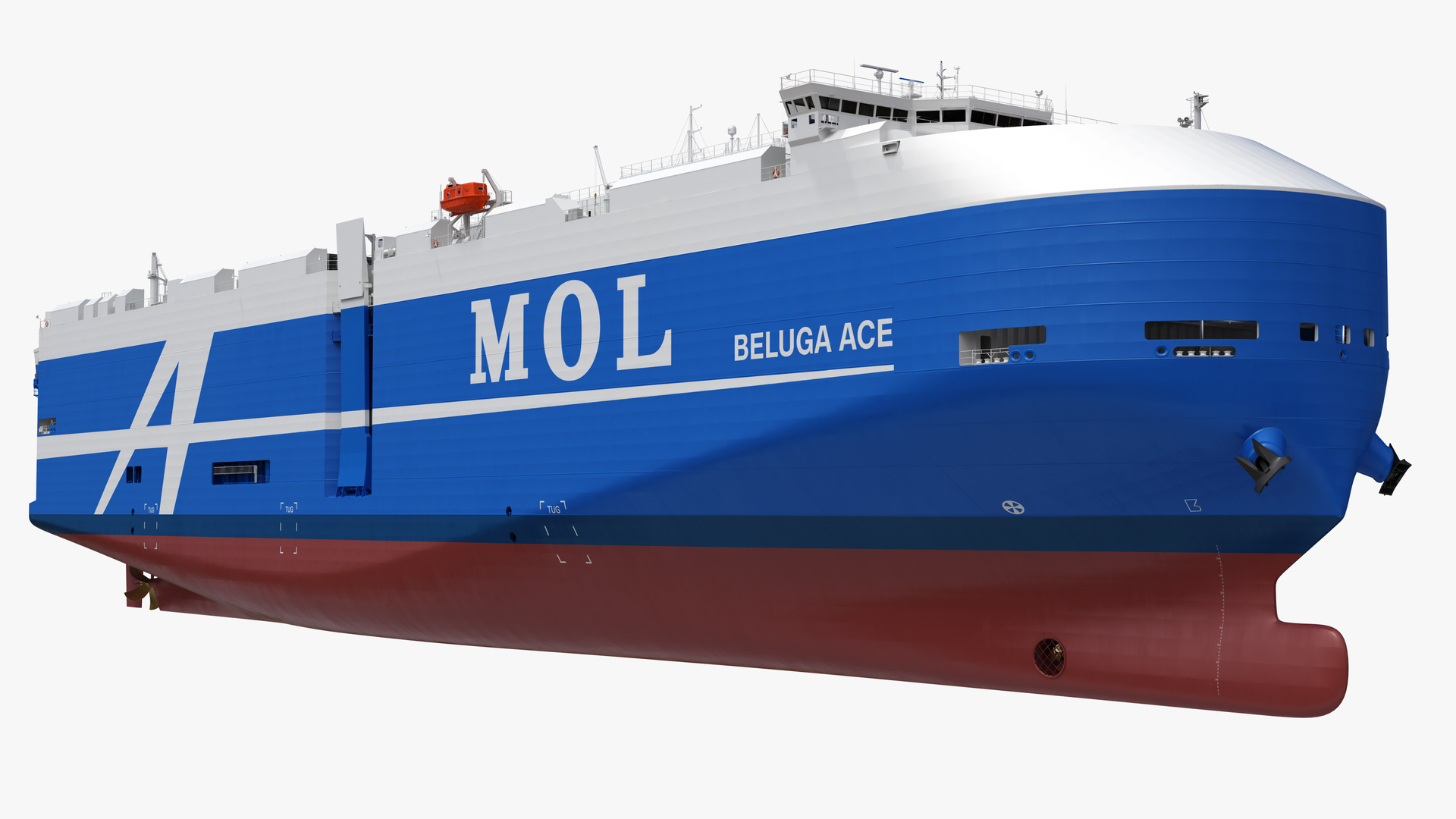 MOL Beluga Ace Vehicles Carrier model - TurboSquid 1760046