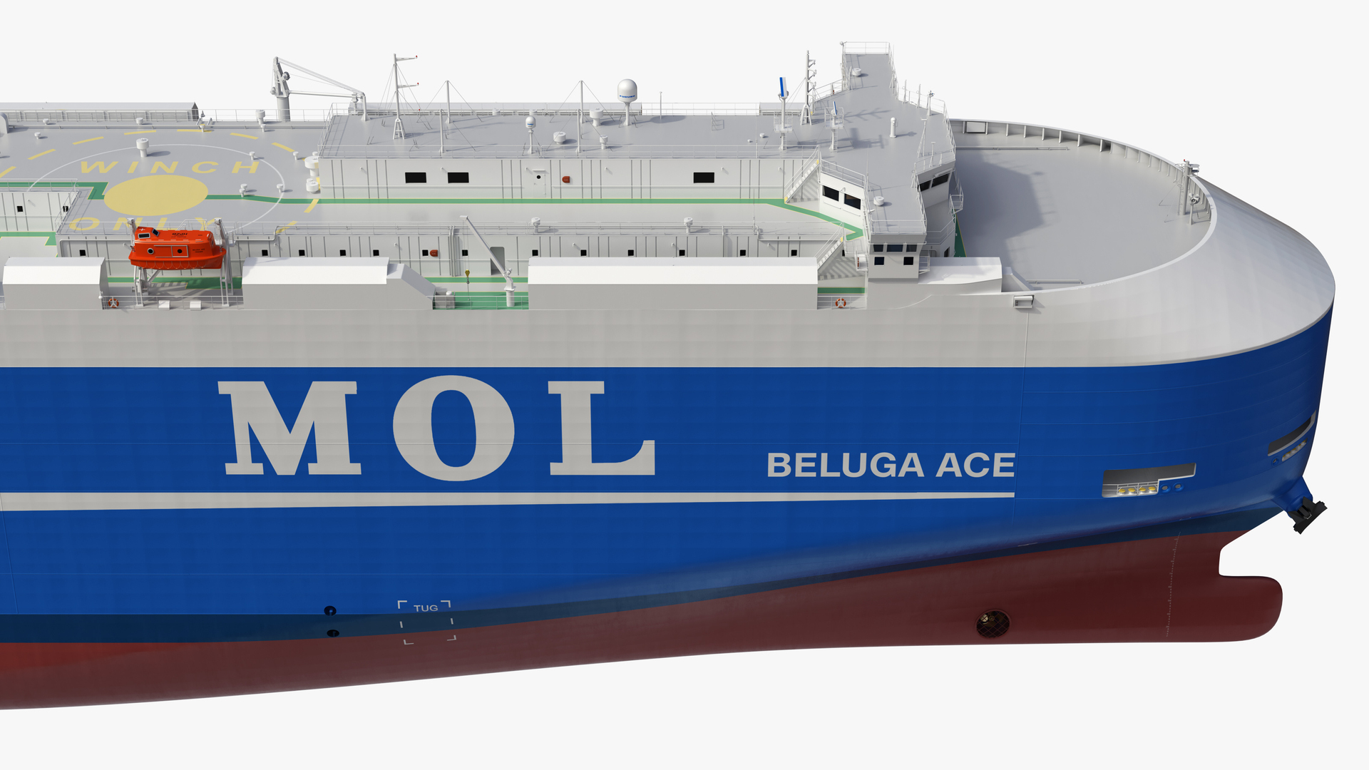 MOL Beluga Ace Vehicles Carrier model - TurboSquid 1760046