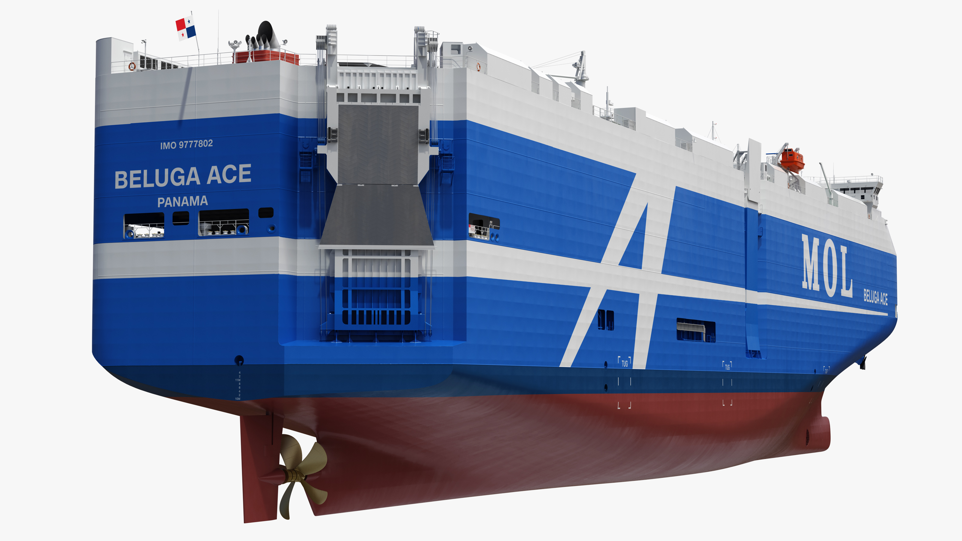 MOL Beluga Ace Vehicles Carrier model - TurboSquid 1760046