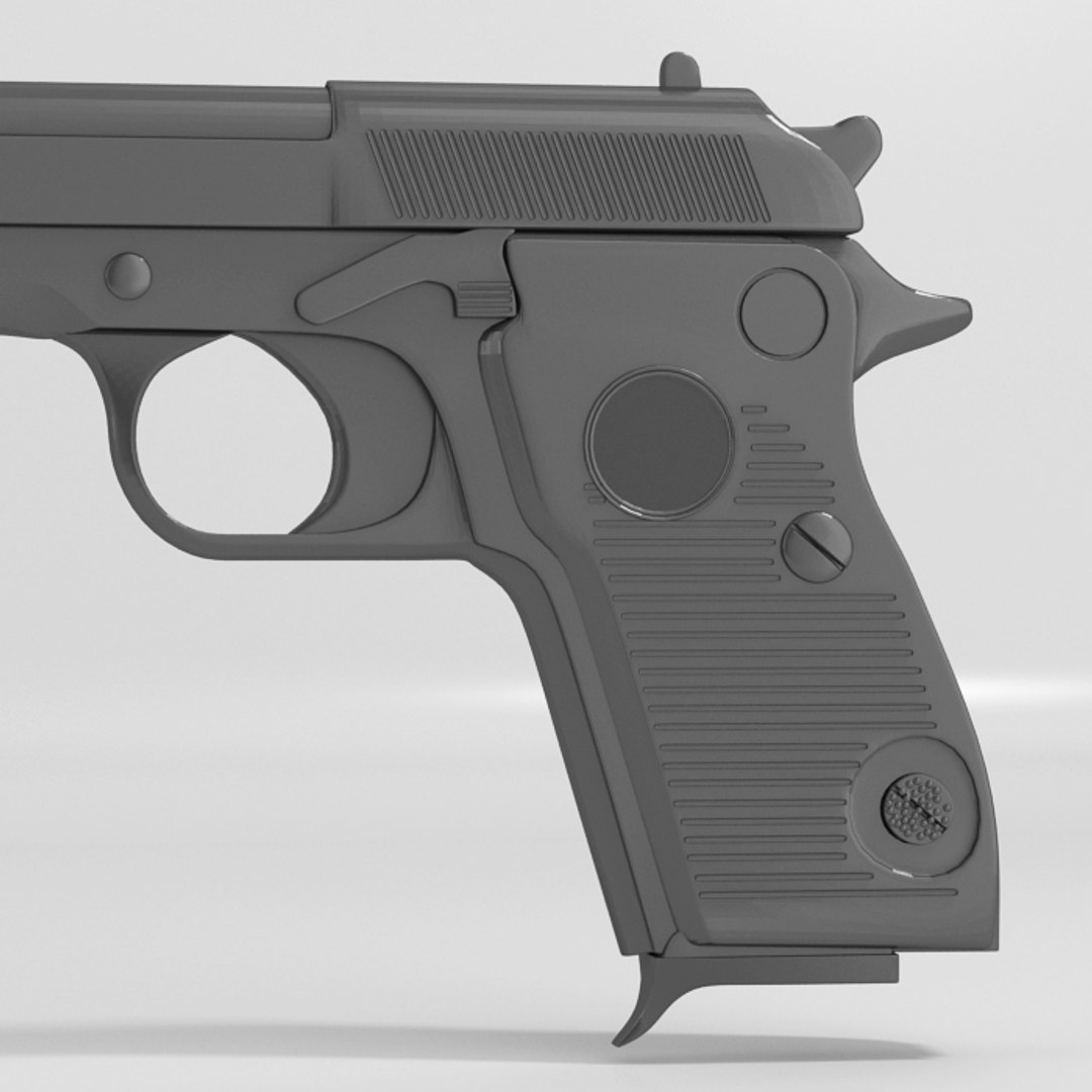 Gun Pistol 3d Obj