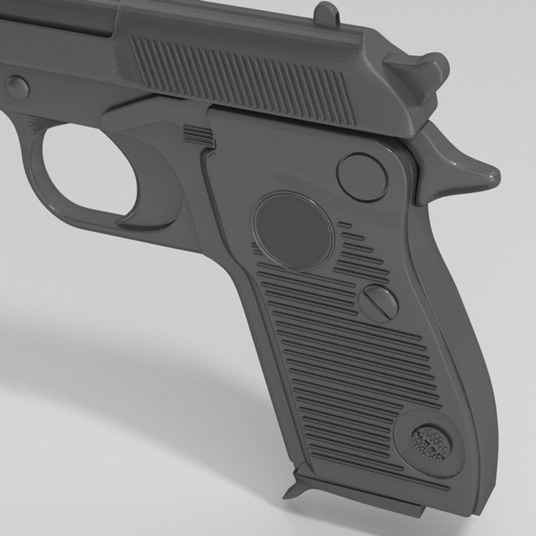 Gun Pistol 3d Obj