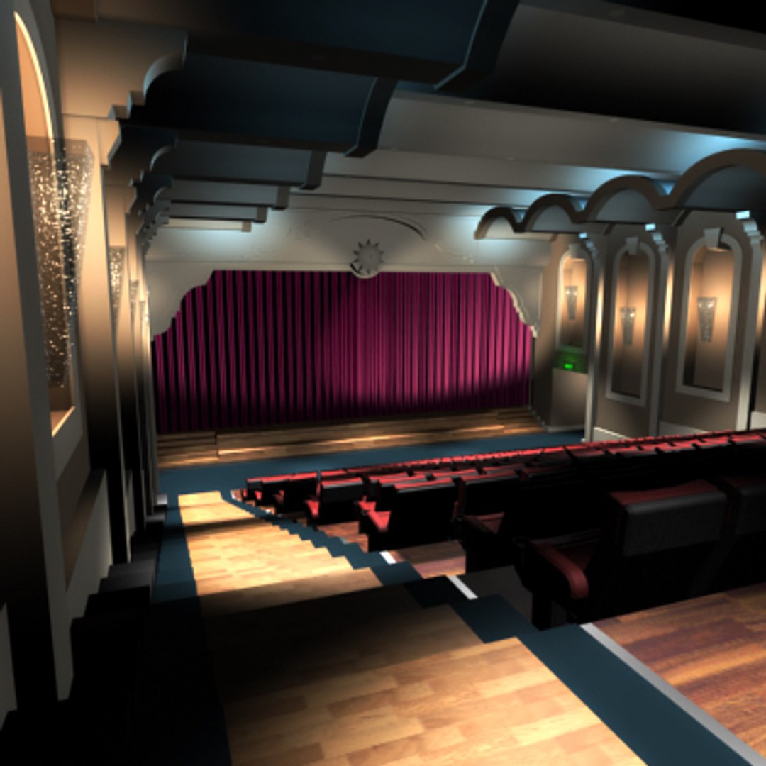 3d Model Movie Theatre
