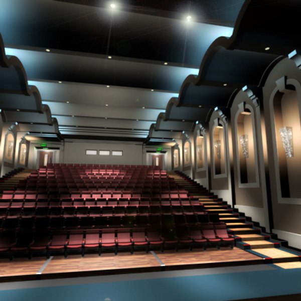 Movie Theater Interior 3D Models for Download | TurboSquid