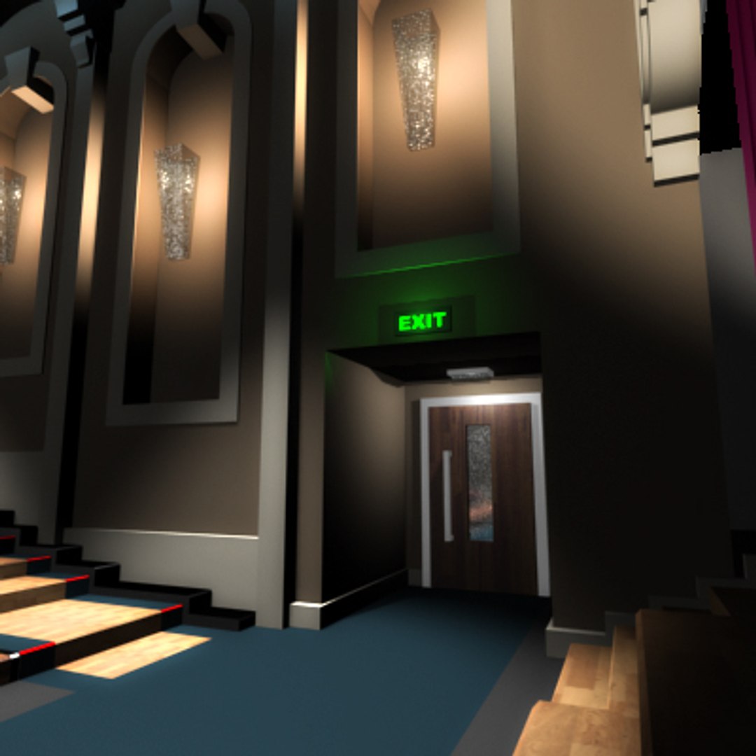3d Model Movie Theatre