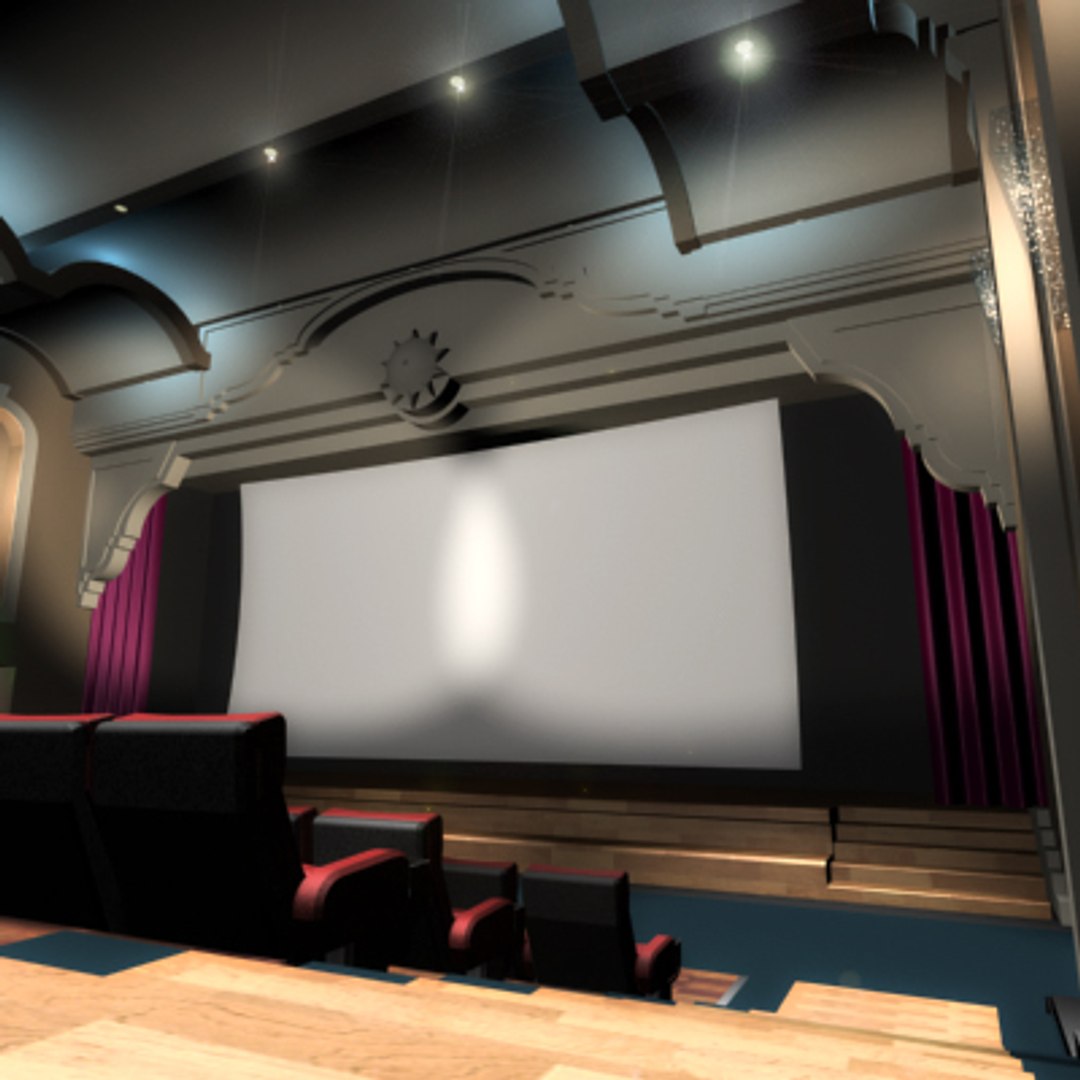 3d Model Movie Theatre