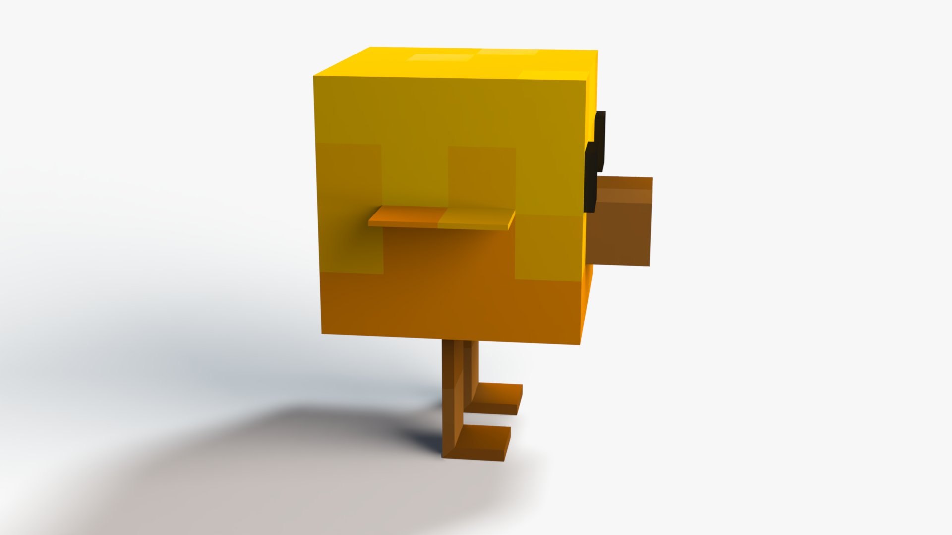 Minecraft Baby Chicken Rig 3D Model - TurboSquid 2512297