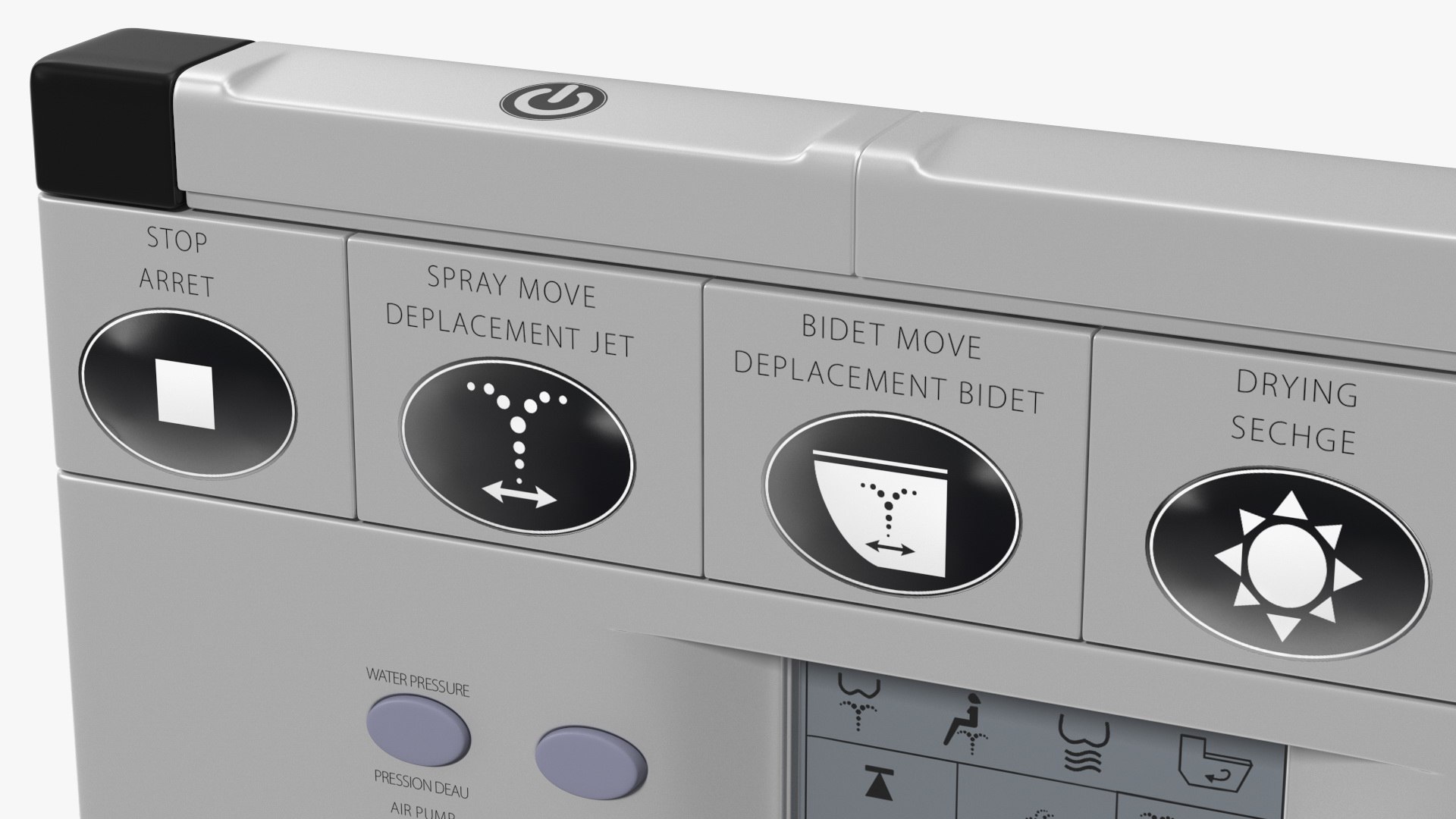 3D Smart Toilet Remote Control model - TurboSquid 1747723