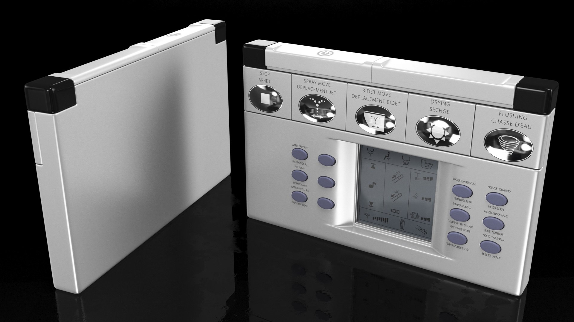 3D Smart Toilet Remote Control Model - TurboSquid 1747723