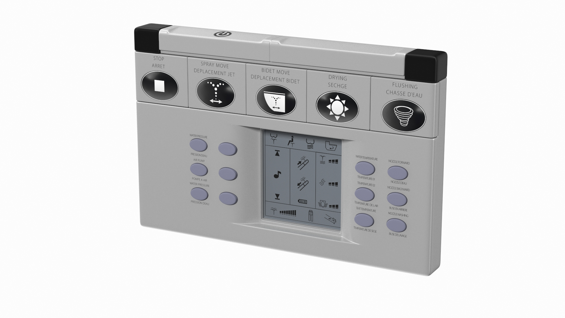 3D Smart Toilet Remote Control Model - TurboSquid 1747723