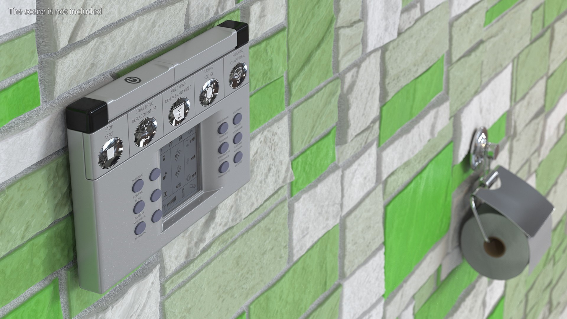3D Smart Toilet Remote Control Model - TurboSquid 1747723