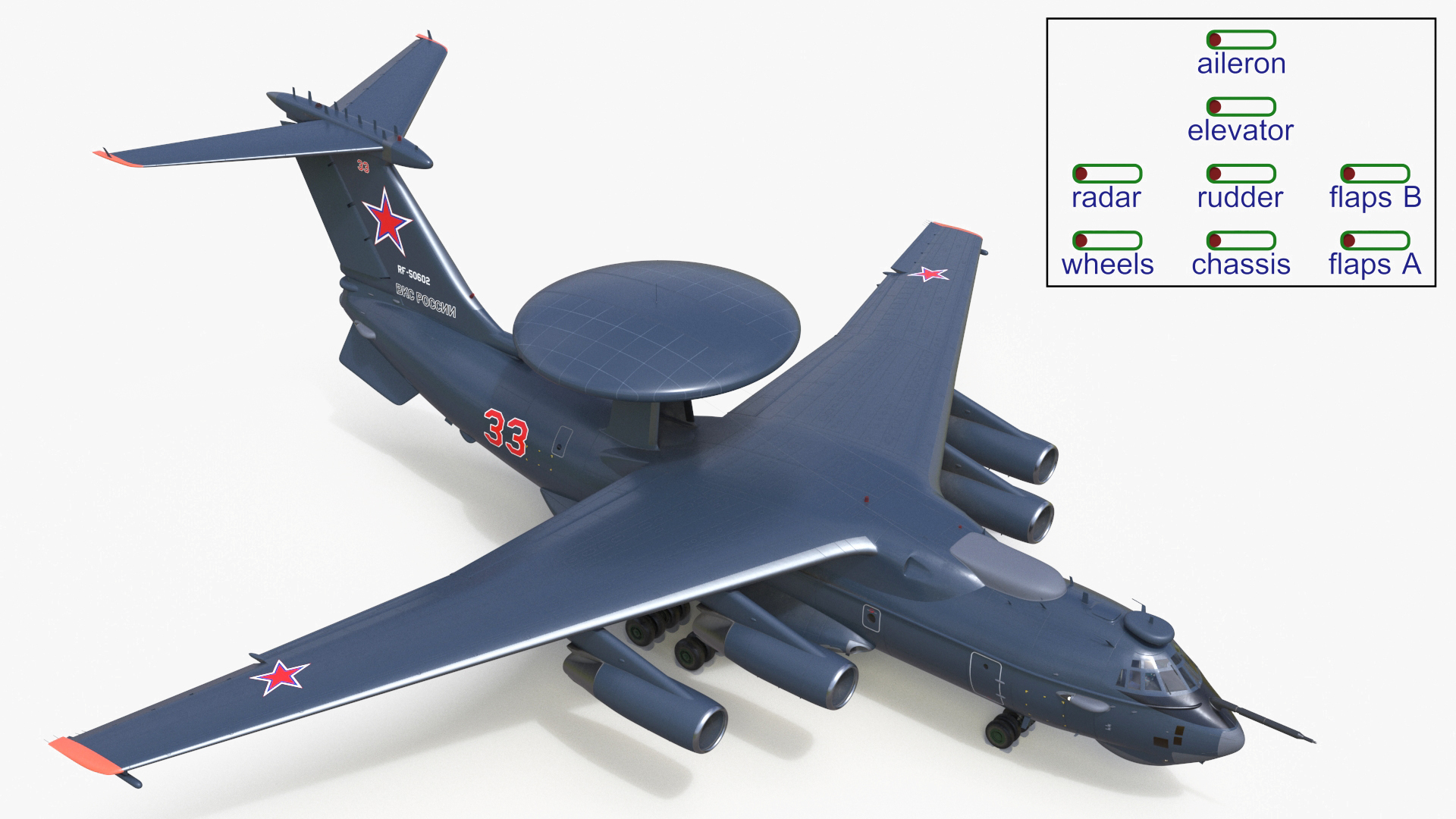 Beriev A 100 Rigged 3D Model - TurboSquid 2369711
