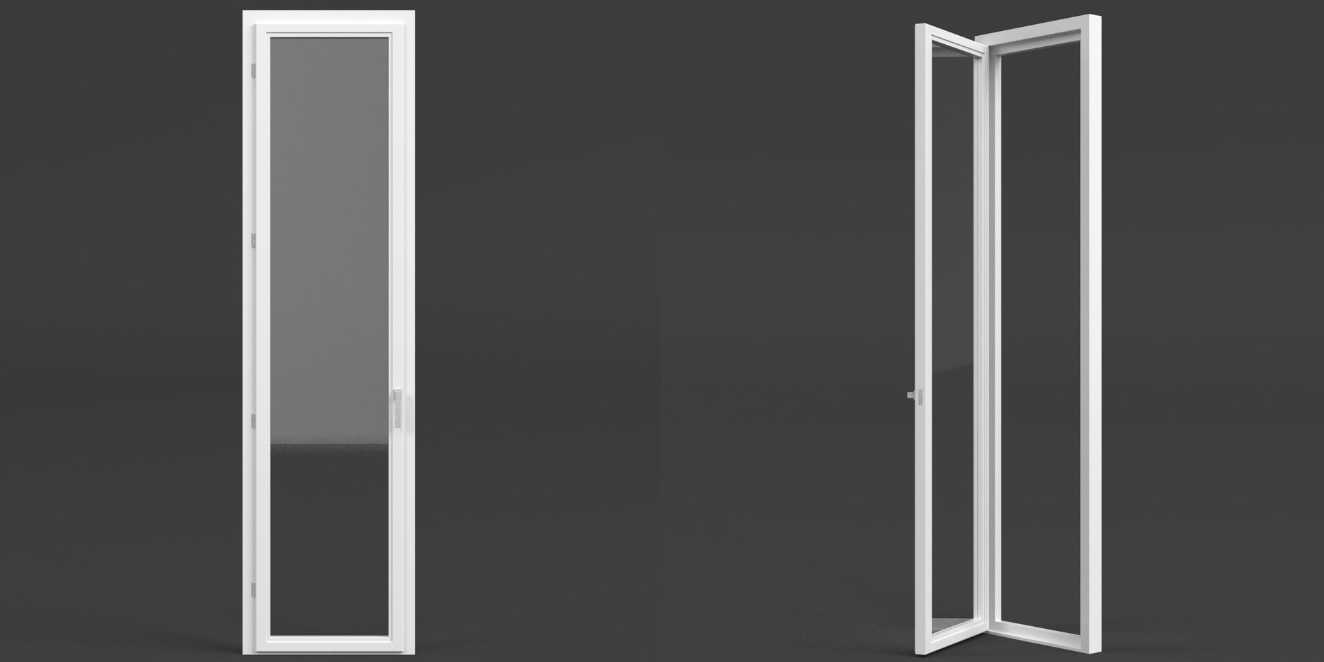 3D French Window Model - TurboSquid 1811038