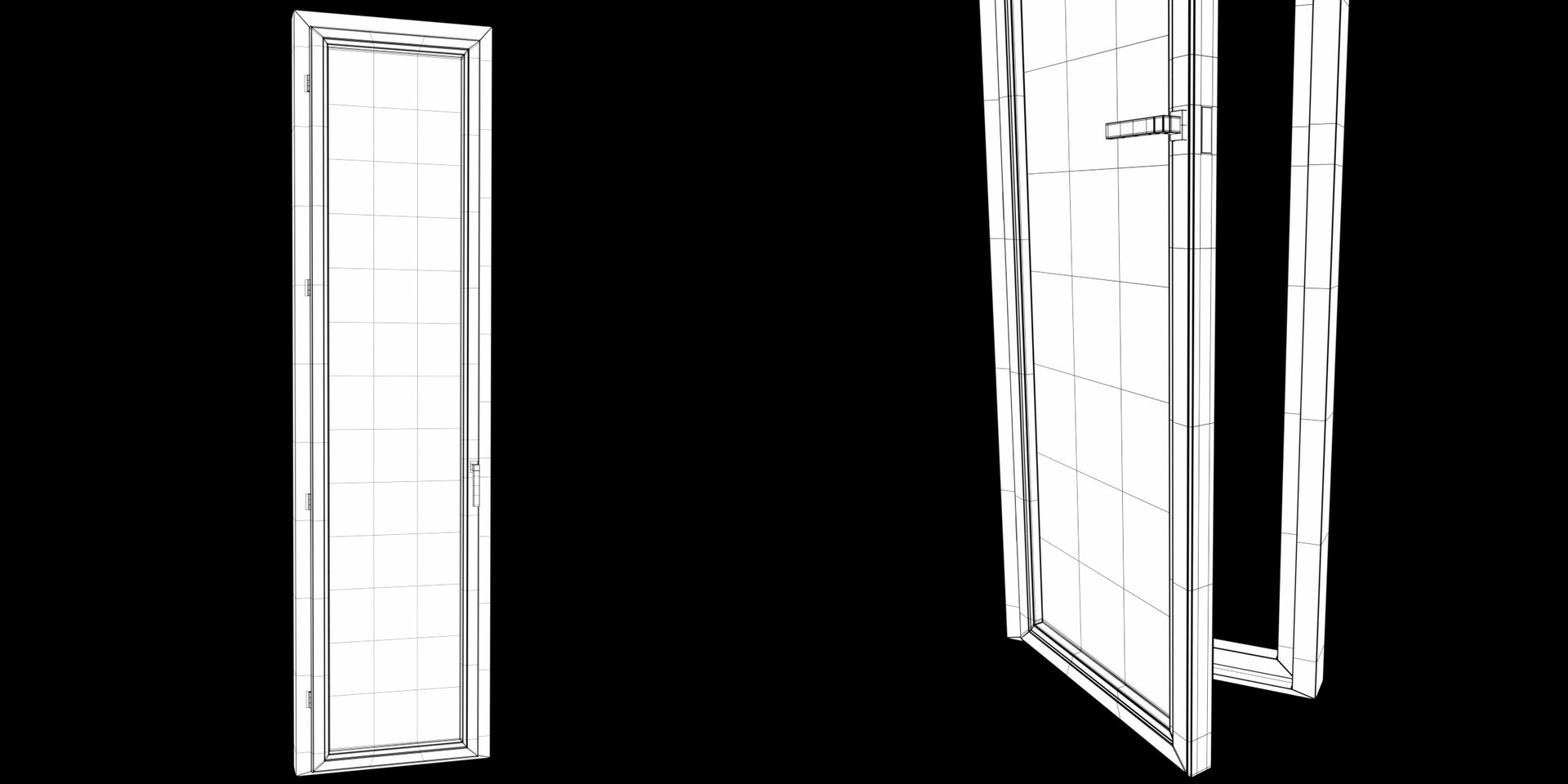 3D French Window Model - TurboSquid 1811038