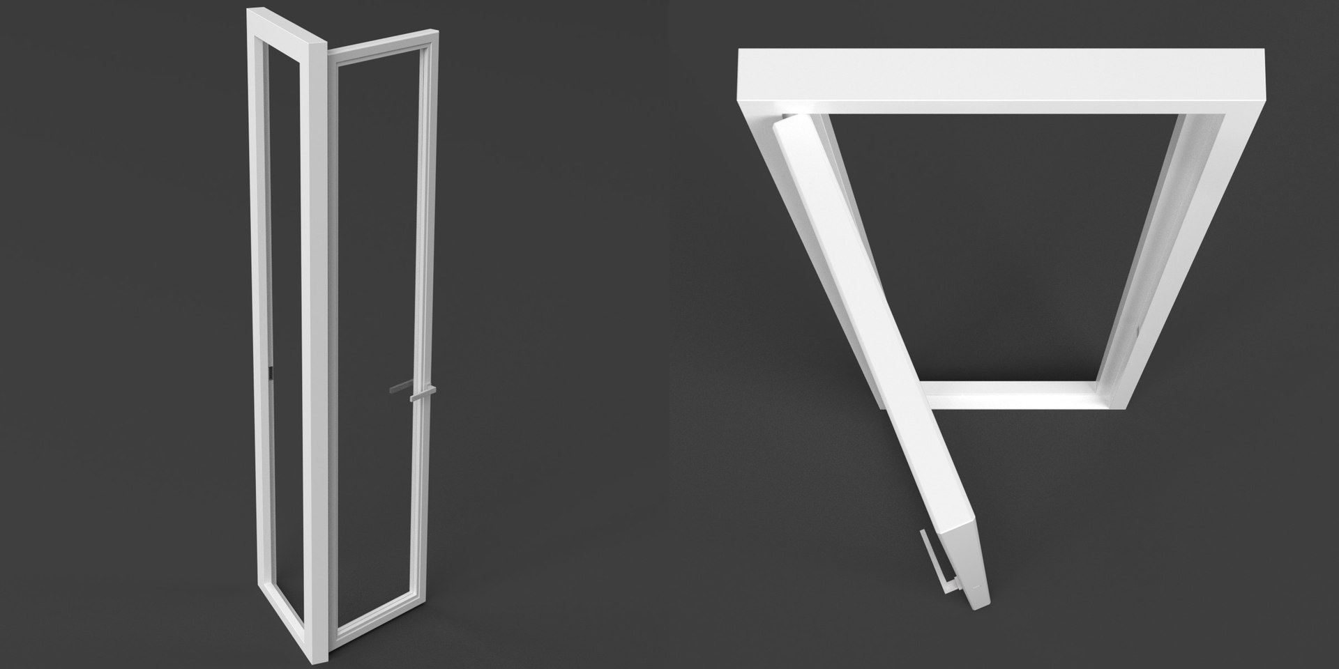 3D French Window Model - TurboSquid 1811038