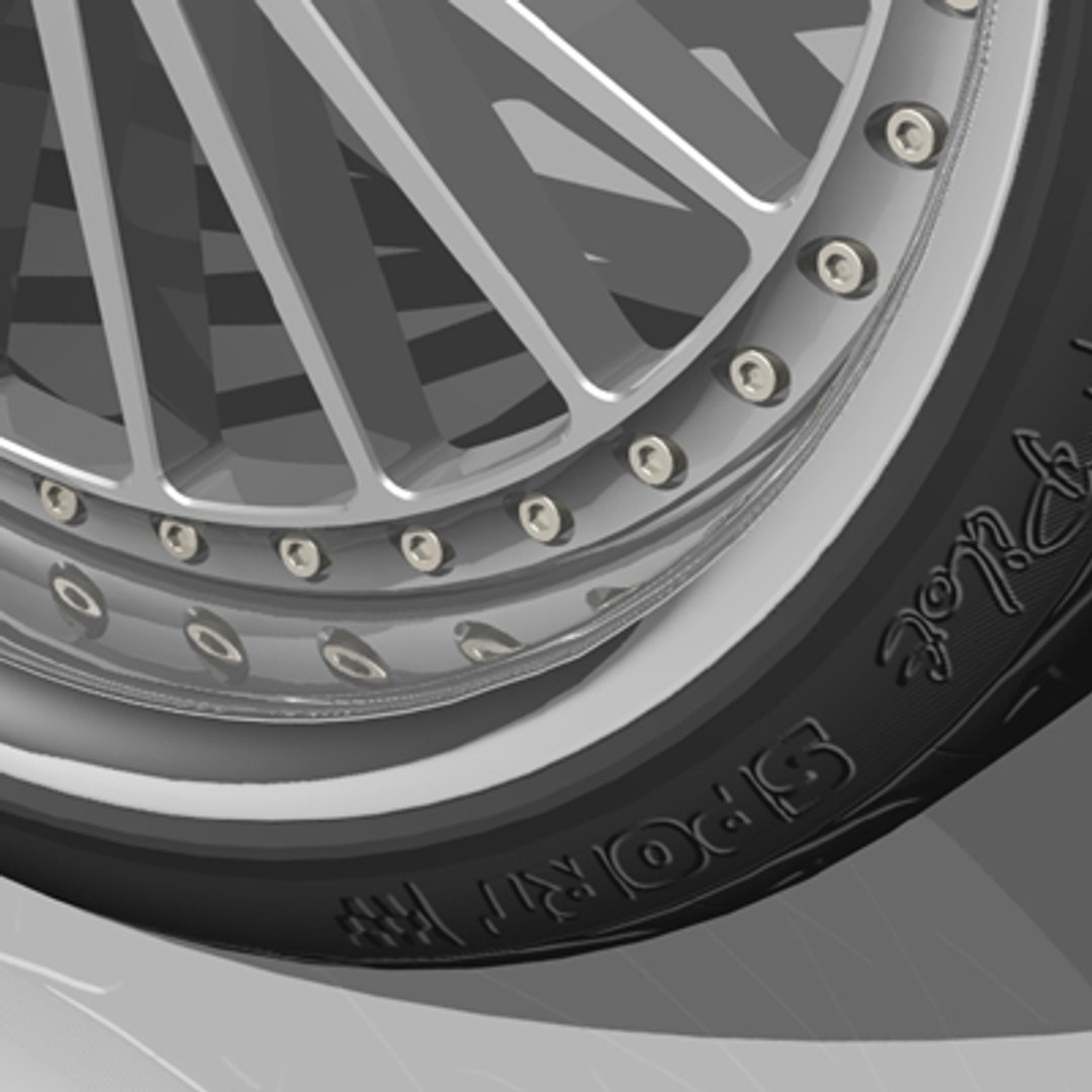 3d Hre 449r Wheel Tires Model