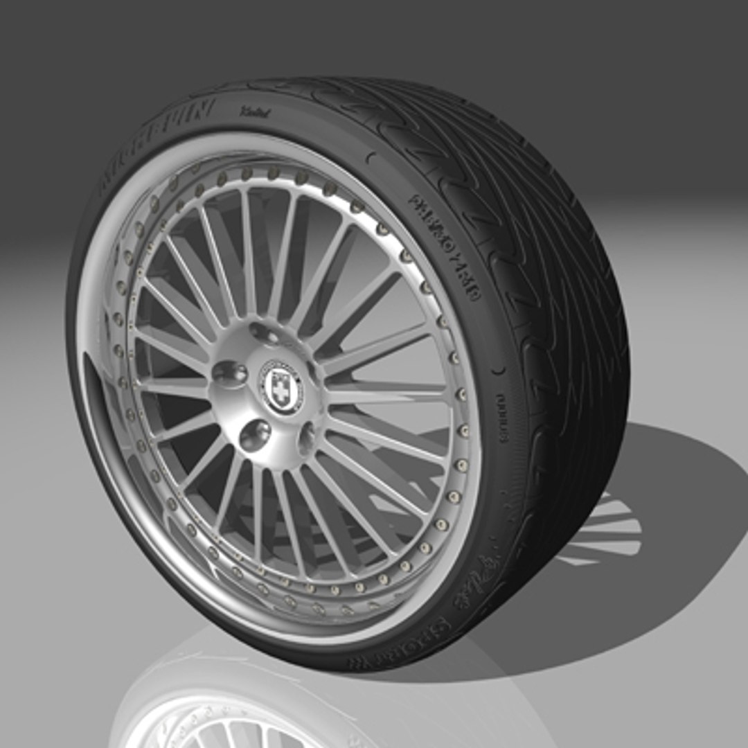 3d Hre 449r Wheel Tires Model